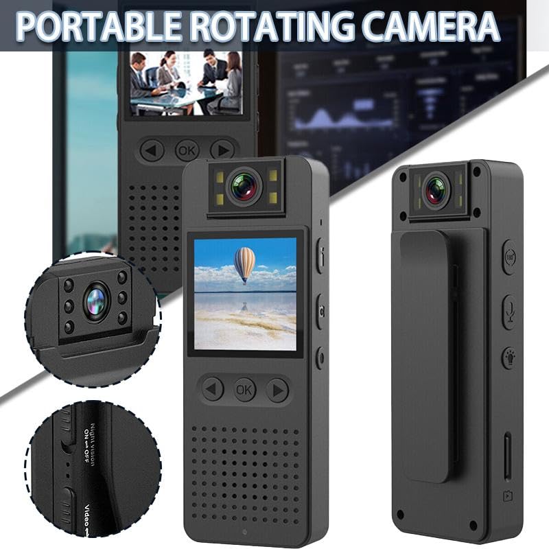 Smars 1080P Police Body Worn Camera Security Camcorder with HD Display ...