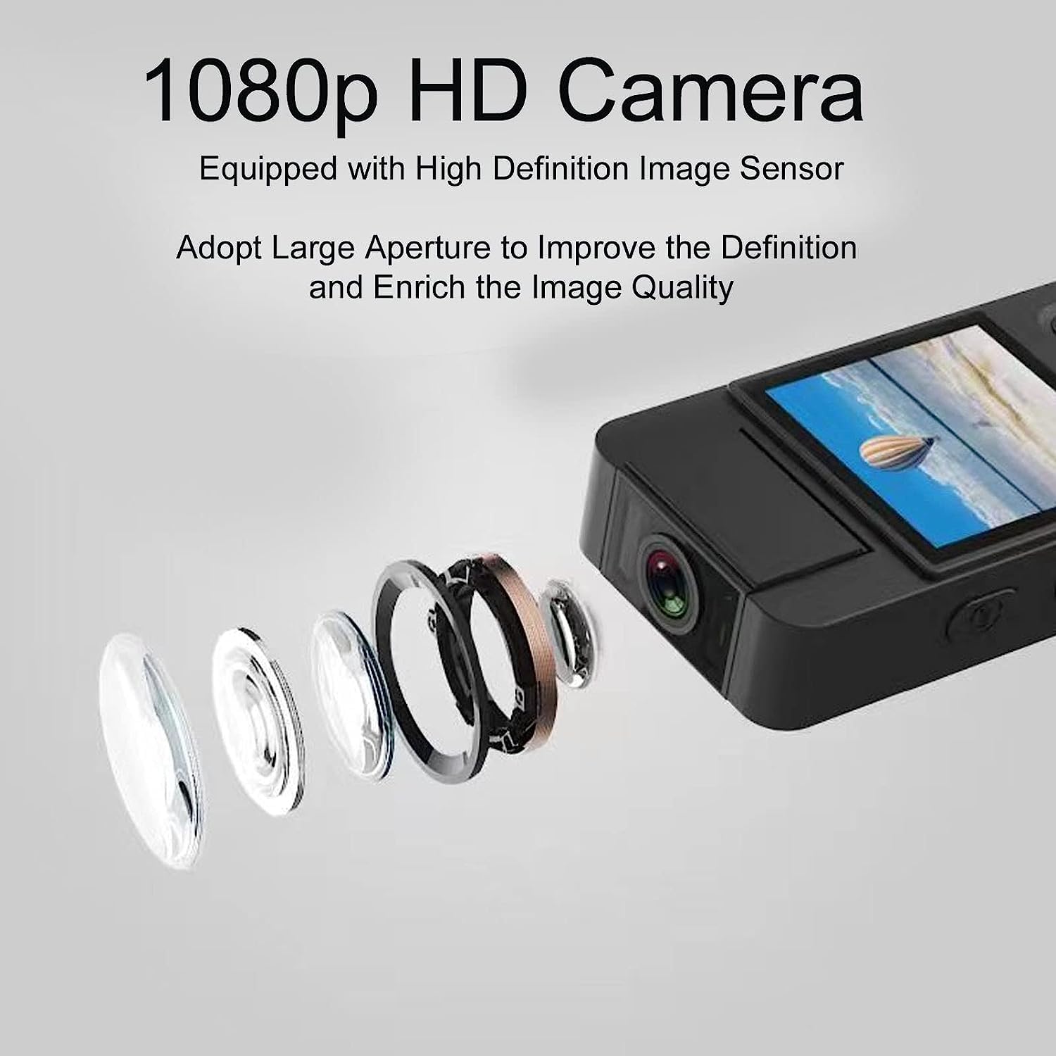 Smars 1080P Police Body Worn Camera Security Camcorder with HD Display ...