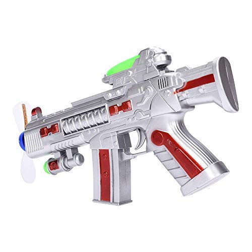 Smars® Multi Functional Space Toy Gun Fan Gun with Sound & LED Matrix ...