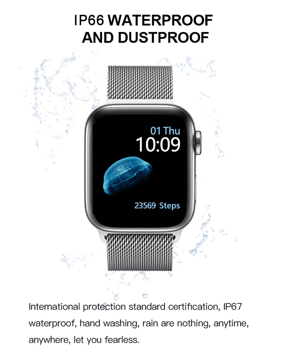 T500 Full Touch Screen Smart Watches Bluetooth Call Fitness Tracker ...