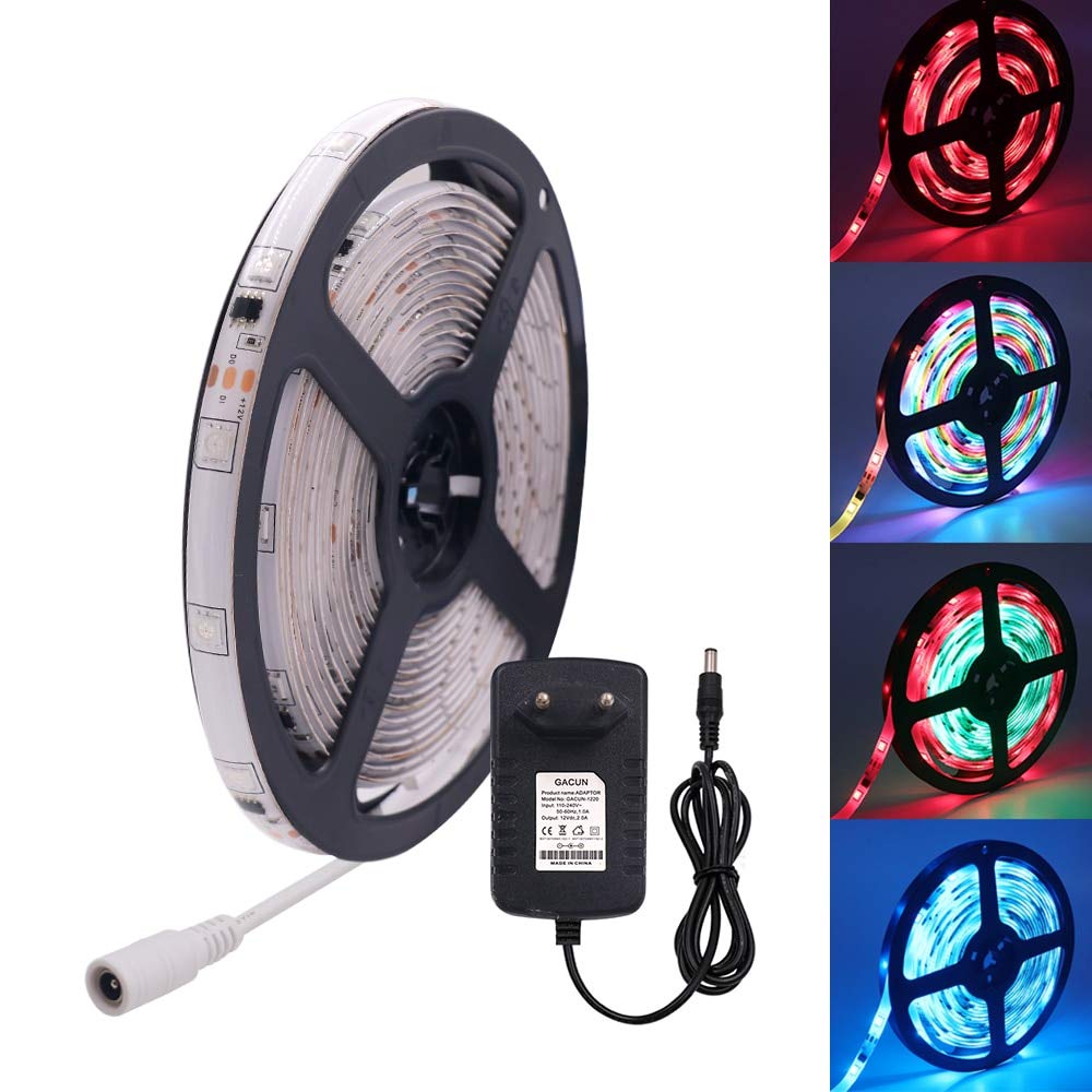 smars ® DC 12V LED WS2811 5050 SMD 5m 150 LEDs Magic Color Waterproof ...